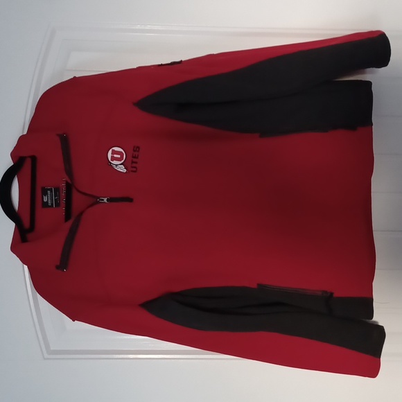 Sweaters | Mens Longsleeved Half Zip University Of Utah Utes Sweater ...